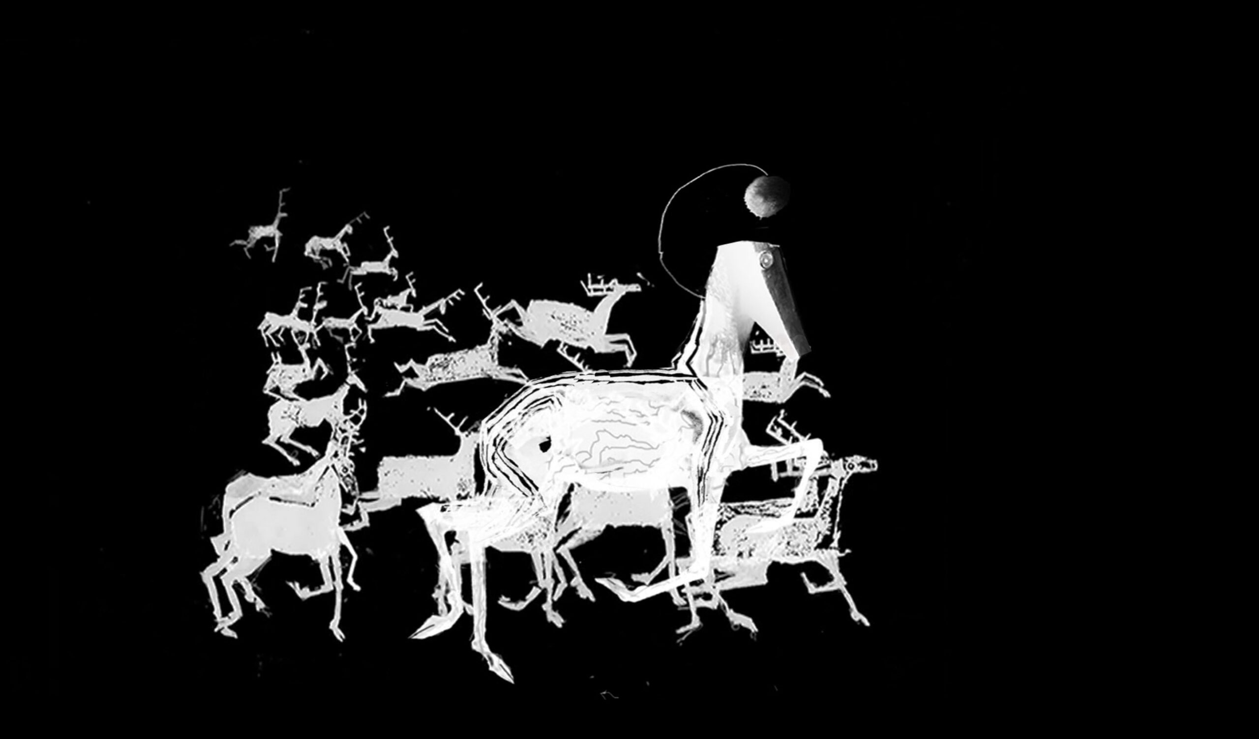 Den hornede gud, fællesspisning og skovvibrationer