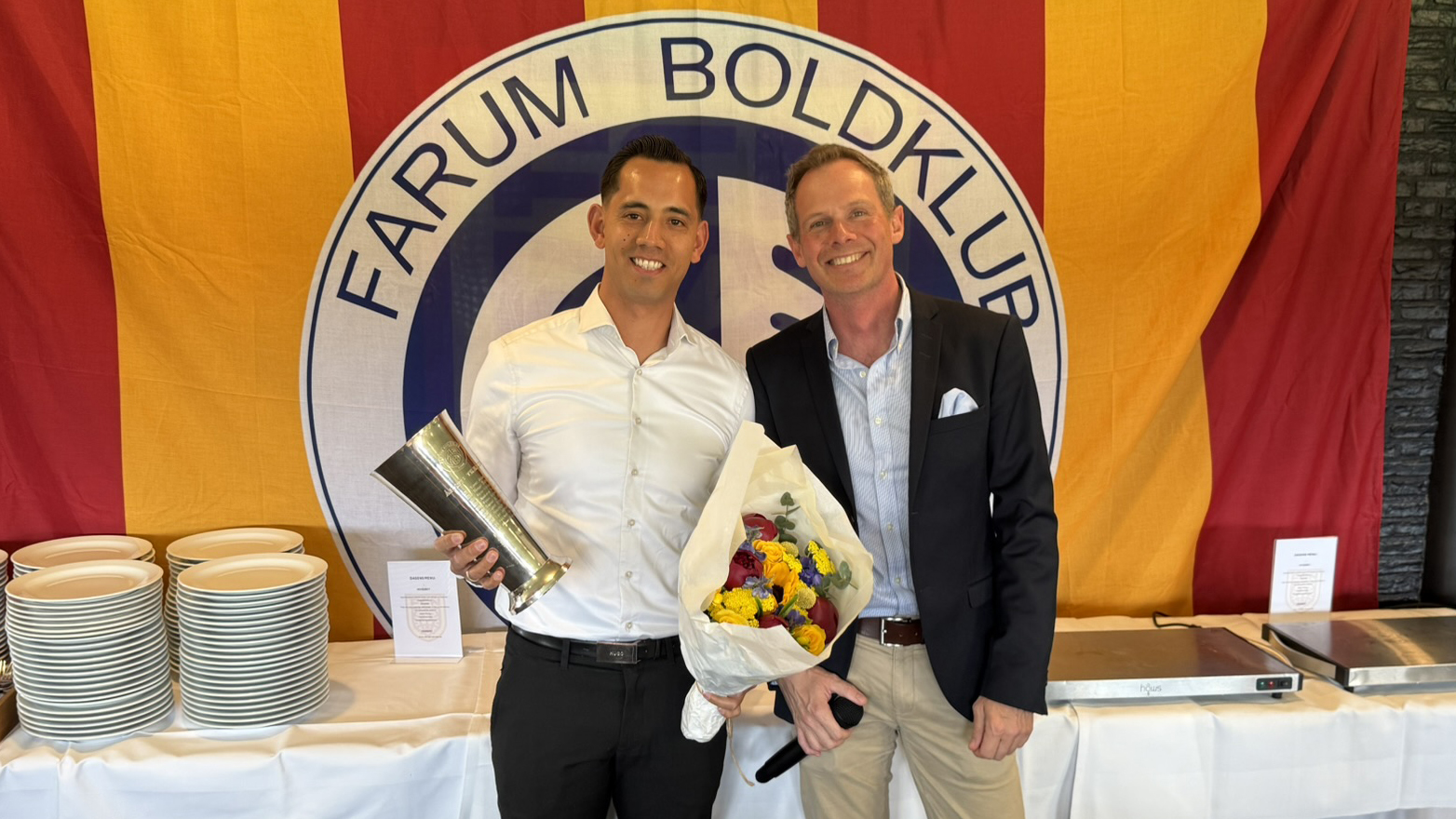 Mikkel og Danny blev hyldet ved Frivilligfesten